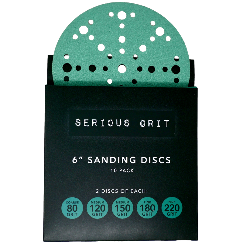 Sanding Disc Sample Packs (10 discs each) – SERIOUS GRIT