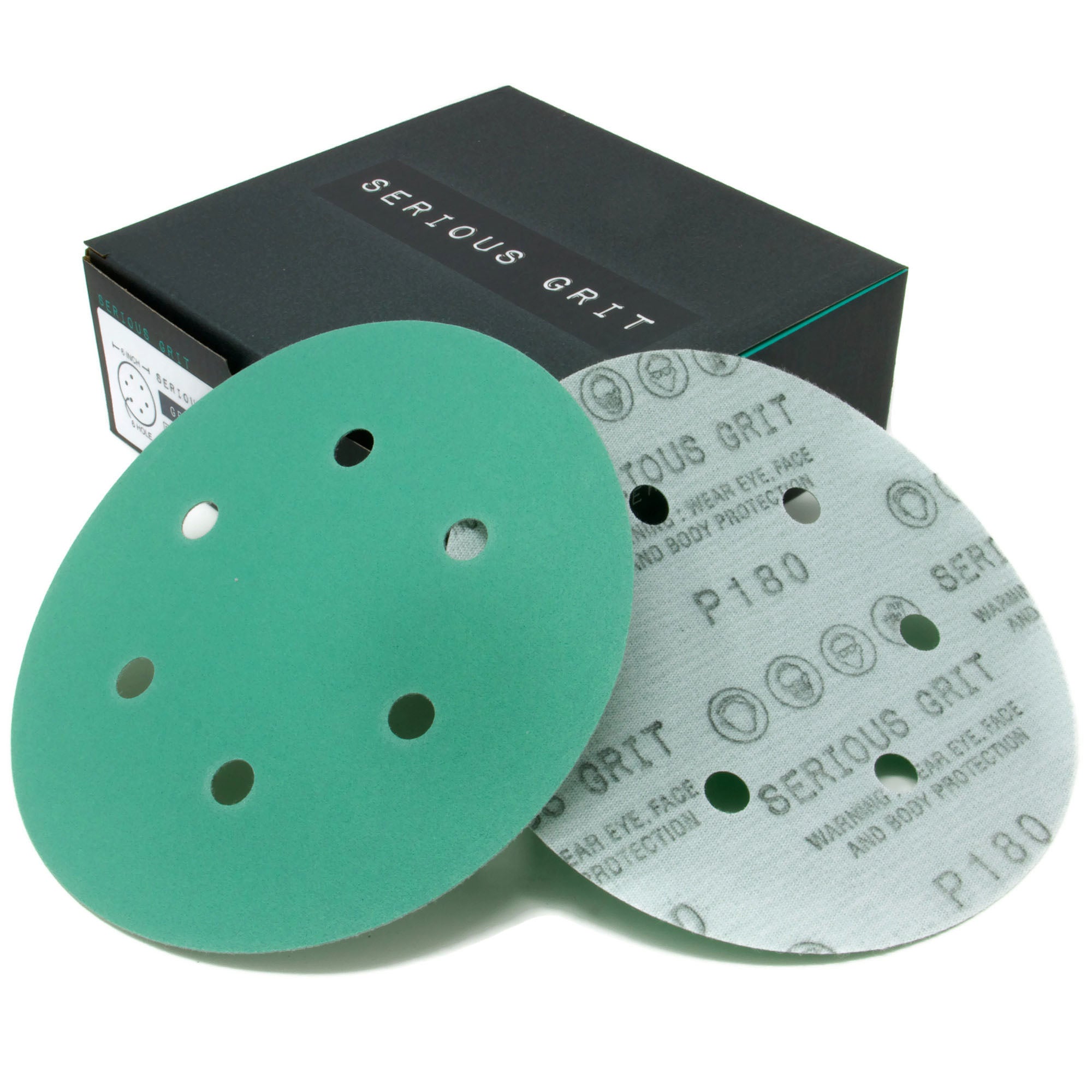 Serious Grit 6-Inch 6-Hole Hook & Loop Sanding Discs – SERIOUS GRIT