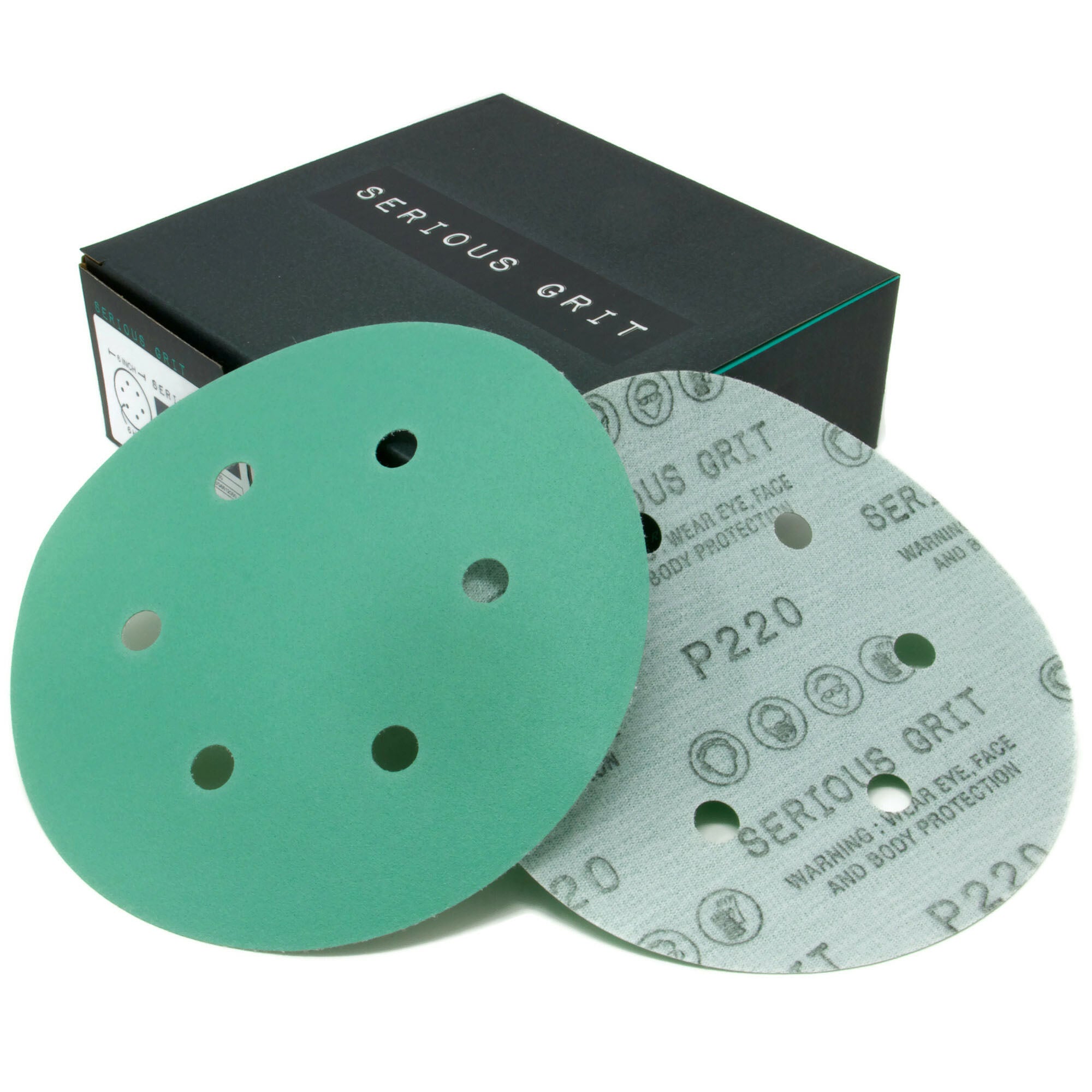 Serious Grit 6-Inch 6-Hole Hook & Loop Sanding Discs – SERIOUS GRIT