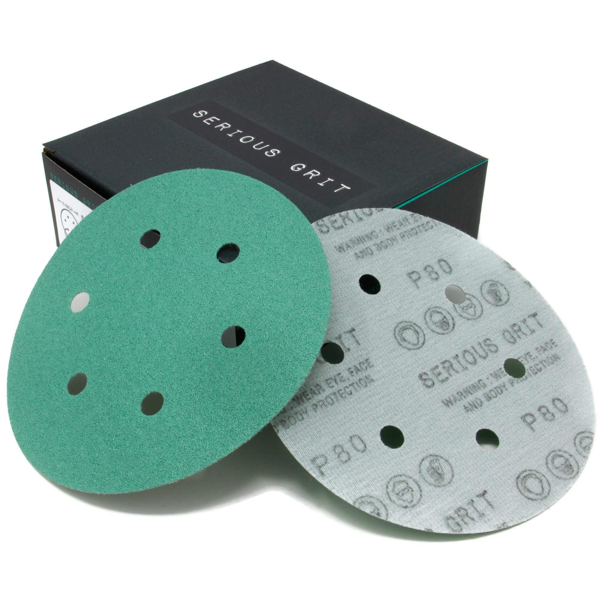 Serious Grit 6-Inch 6-Hole Hook & Loop Sanding Discs – SERIOUS GRIT