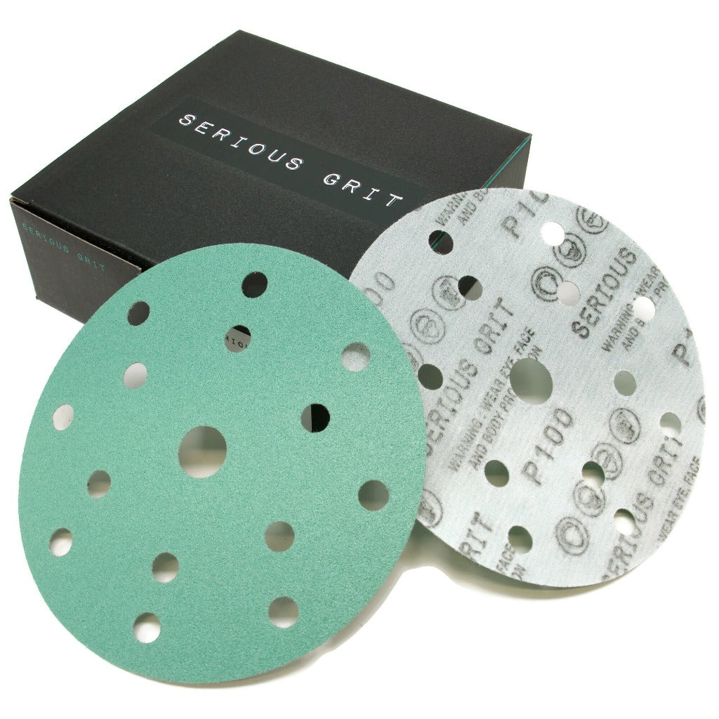 Serious Grit 6-Inch 15-Hole Hook & Loop Sanding Discs – SERIOUS GRIT
