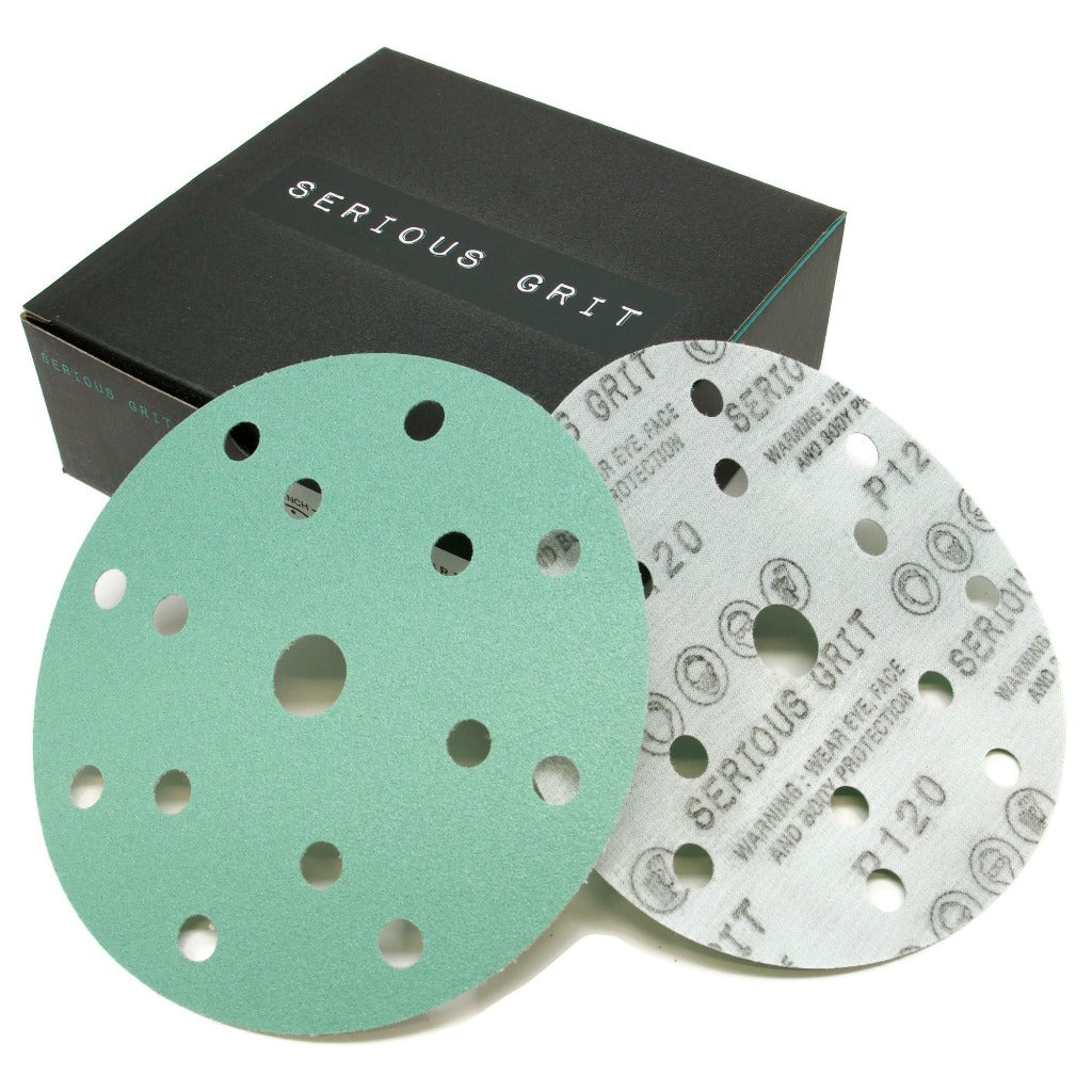 Serious Grit 6-Inch 15-Hole Hook & Loop Sanding Discs – SERIOUS GRIT