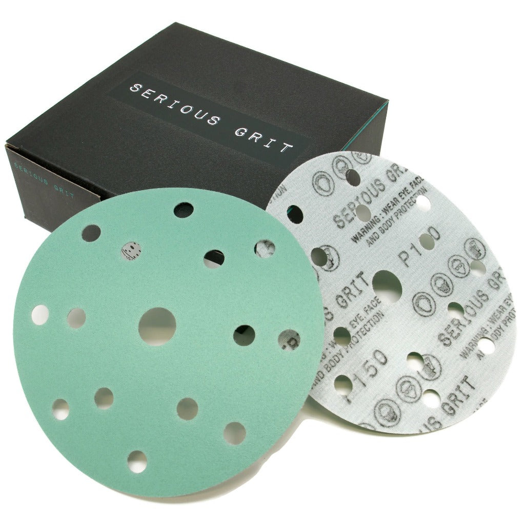 Serious Grit 6-Inch 15-Hole Hook & Loop Sanding Discs – SERIOUS GRIT