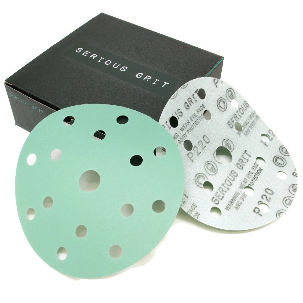 Serious Grit 6-Inch 15-Hole Hook & Loop Sanding Discs – SERIOUS GRIT