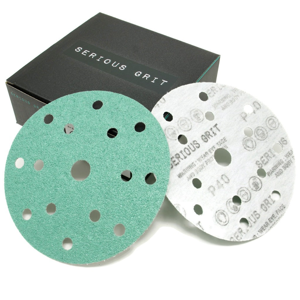 Serious Grit 6-Inch 15-Hole Hook & Loop Sanding Discs – SERIOUS GRIT